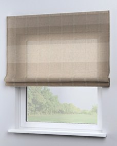 Římská roleta Bari barva béžová látka poloprůhledná, pletený vzor, vzorované