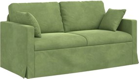 Set pohovek 2 ks Světlá zelená samet 3407554