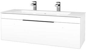 Dřevojas Koupelnová skříň ASTON SZZ 120 Varianta: M01 Bílá mat / Úchytka T07 / M01 Bílá mat