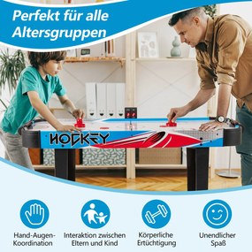 Costway Stůl na vzdušný hokej s LED výsledkovou tabulkou