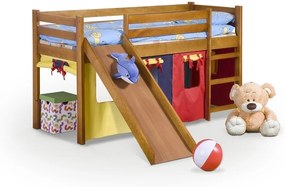 HM MÖBEL Postel NEO PLUS se skluzavkou + matrace + rošt 80 x 190 cm