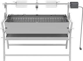 CATTARA Gril PIGLET na dřevěné uhlí / Elektrický rožeň 230V / Rošt 102