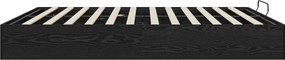 Ottoman postel Černý Dub 203 x 180 x 25 cm Dřevěný materiál 3409206