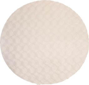 XXXLutz KOBEREC S VYSOKÝM VLASEM, 120/120 cm krémová Kayoom - Online Only koberce & rohožky - 005937146605