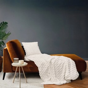 Krémová deka z mikroplyše 220x240 cm Frosty – douceur d'intérieur