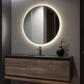 Brilagi - LED Koup. zrcadlo VENA BLACK LED/32W/230V 100 cm IP44 CRI 90 stmív+CCT