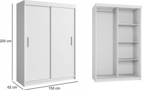 ARK Šatní skříň DIANE, 150 cm