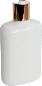 Dávkovač na mýdlo 250 ml bílý s bílo-zlatým DISC TOP LIMA