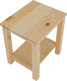 Noční stolek, masív/přírodní, FOSIL