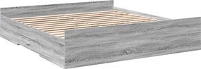 Rám postele se zásuvkami šedý sonoma 200 x 200 cm kompozit 3280270