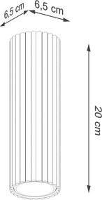 Taupe kovové bodové svítidlo Gleam – Sollux