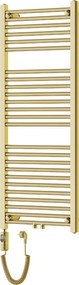 Mexen Mars, elektrické topné těleso 1200 x 500 mm, 600 W, zlatá lesklá, W110-1200-500-2600-50