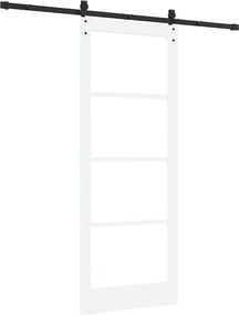 Posuvné dveře 83 x 211 cm Masivní borové dřevo a sklo 3332392