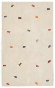 OnaDnes -20% Bílý bavlněný koberec Kave Home Epifania 90 x 150 cm