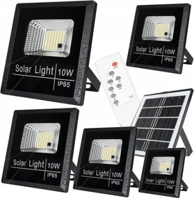 5X Halogenový Led Zářič Solární Lampa Solární Panel Senzor Soumraku