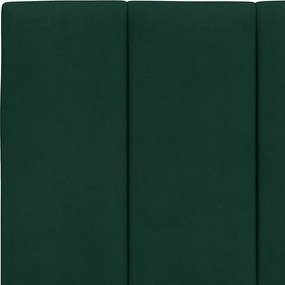 Postel s matrací Hanko tmavě zelená 160 x 200 cm samet 3208607