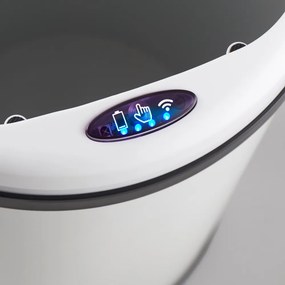 Deuba Bezdotykový odpadkový koš s USB 30 L - bílý