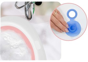 Ricokids Dětská vanička s teploměrem RK-282 bílá a růžová