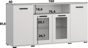 ADRK Furniture Frazio Komoda 160 ADRK-CHES-FRA-160-W