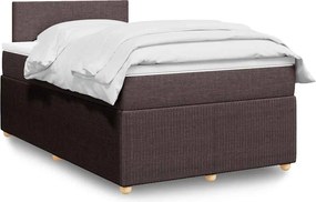 Box spring postel s matrací tmavě hnědá 120x200 cm textil 3287419