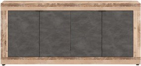 Komoda Leniza 180, dub natural / grafit