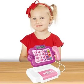RAPPA Elektronická pokladna Mini obchod růžová / Hračka / Čtečka se zv