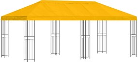 Zahradní altán 6 x 3 m Žlutá Polyester a ocel 190 gsm 3375989
