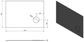 Sapho COSMETICO zrcadlo 1000x700mm, kosmetické zrcátko - MIR4