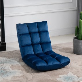 HOMCOM podlahová židle 3 v 1 skládací podlahová židle s opěradlem 13 poloh sedáku kovová pěna 55x71x53,5 cm do obývacího pokoje a na hraní | Aosom.de