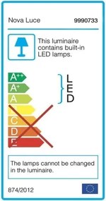 Závěsné LED svítidlo NOVA LUCE ETERNA 40W 3000K 9990733 stmívatelné Triac