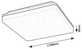 Rabalux 7250 venkovní/koupelnové stropní LED svítidlo Pernik