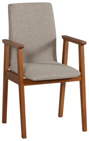 Drewmix Jídelní židle FOTEL 1 dřevo: bílá, potahový materiál: látka s doplatkem