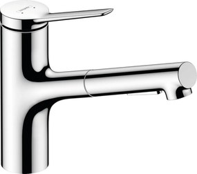Hansgrohe Zesis M33 dřezová baterie s vytahovací sprškou, 2 proudy chrom 74820000