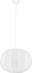 Matně bílé látkové závěsné svítidlo ø 50 cm Delina – Nova Luce