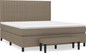 Box spring postel s matrací taupe 160x200 cm textil 3136769