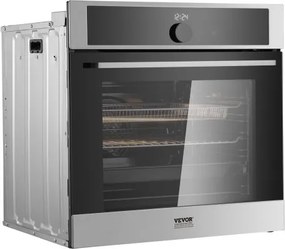 Jednostěnná trouba 61 cm elektrická vestavěná nástěnná trouba 16 funkcí 75,9 l