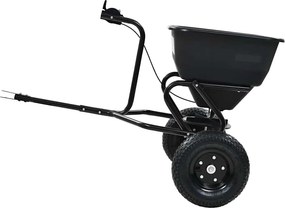Tažné rozmetadlo soli PVC a ocel 125 x 74 x 79 cm 45 l 142967