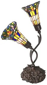 Stolní lampa Tiffany FLOWERS Clayre &amp; Eef 5LL-6028