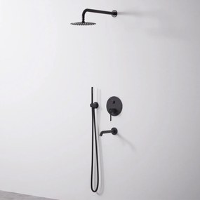Sprchový/vanový set pod omítku Rea Lungo černý