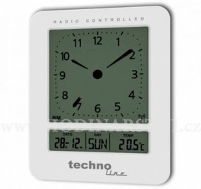 Budík s analogovým LCD displejem a teploměrem WT 745W