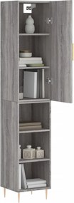 Skříň highboard šedá sonoma 34,5 x 34 x 180 cm kompozitní dřevo 3198975