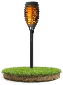 BERGE LED solární lampa s dekorativním plamenem