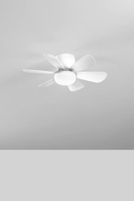 FAN LED-WIND-BCO Stropní ventilátorové LED svítidlo Wind (bílé) 10 W, 1100 lm, CCT, stmívatelné, IR ovladač, 16 x 53 cm - FANEUROPE