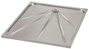Sanela - Nerezová sprchová vanička 700x700 mm, antislip SLSN 06