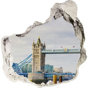 Wallmuralia Fototapeta díra na zeď 3D Temže Londýn 75x75 cm