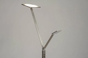 Stojací designová lampa Asymetrico Gene Silver Quadra