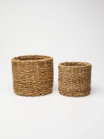 Sinsay - Sada pletených košů na ukládání 2 pack - béžová