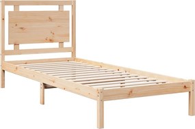 Prodloužený rám postele bez matrace 100 x 220 cm masivní dřevo 3309199