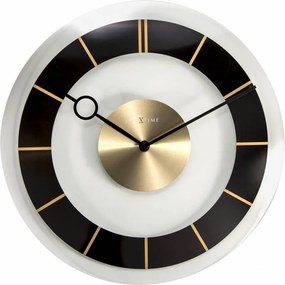 Designové nástěnné hodiny 2790zw nextime retro black 31cm