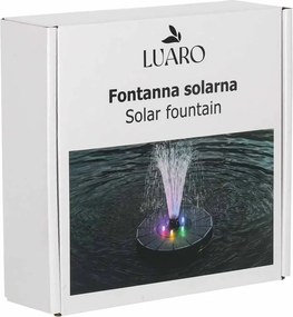 Solární plovoucí fontána - LUARO KX2855 - 16 cm - RGB LED